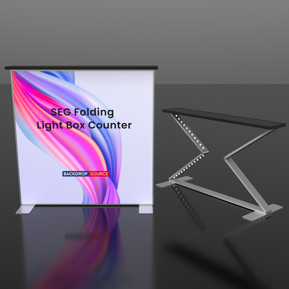 SEG Folding Light Box Counter-1m W x 1m H – Backdropsource AU