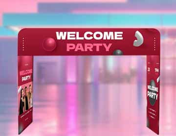 Stylish Square Arch with Header for Events & Exhibitions ...