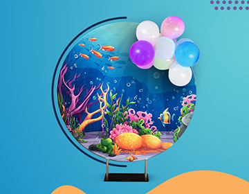 Delightful Circle Party Backdrops | Try Something New – Backdropsource AU