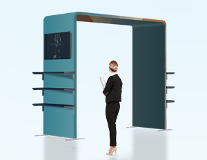 Square Arch Display with Shelf & TV Rack – A Powerful Event Solution ...