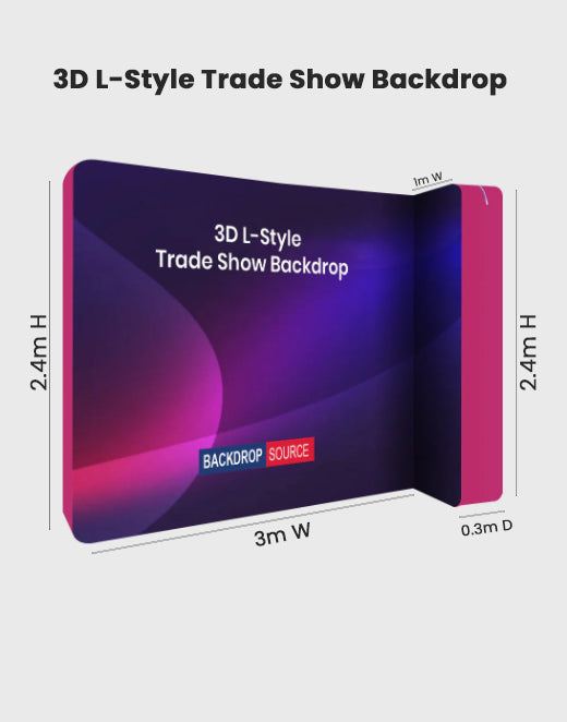 3D L-Style Trade Show Backdrops Australia | Custom Expo Display Stands ...