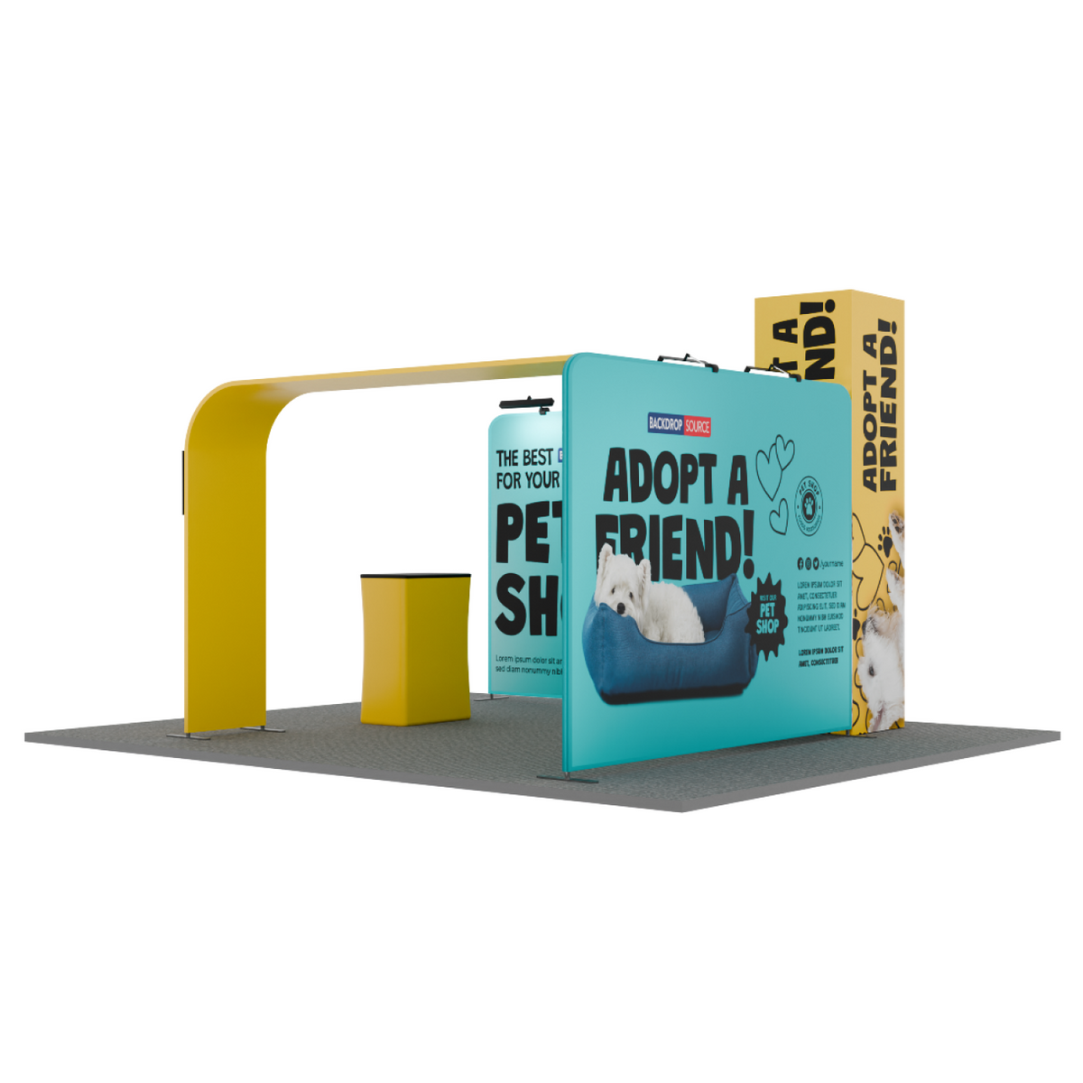 Modular Booth Kits 6m - Model 01 – Backdropsource AU