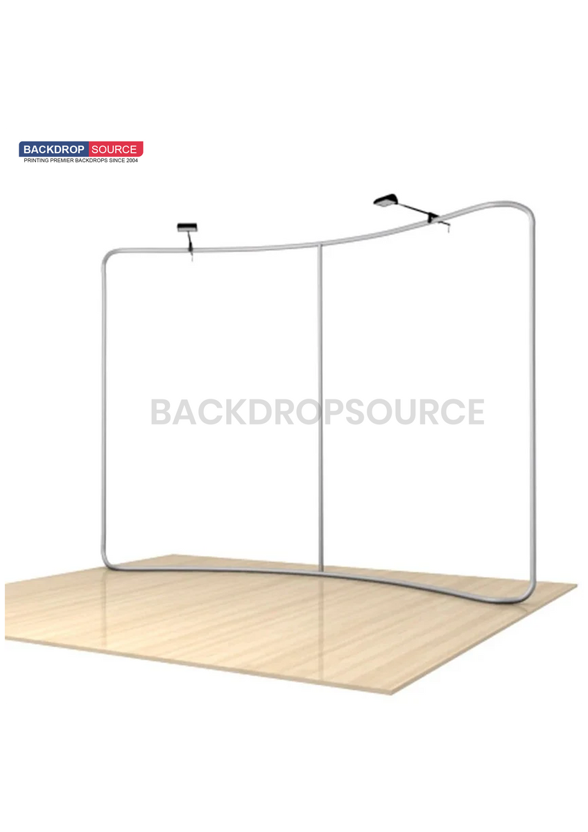 Premium Curved Backwall Kit with Clamping Lights Australia | Trade Show ...
