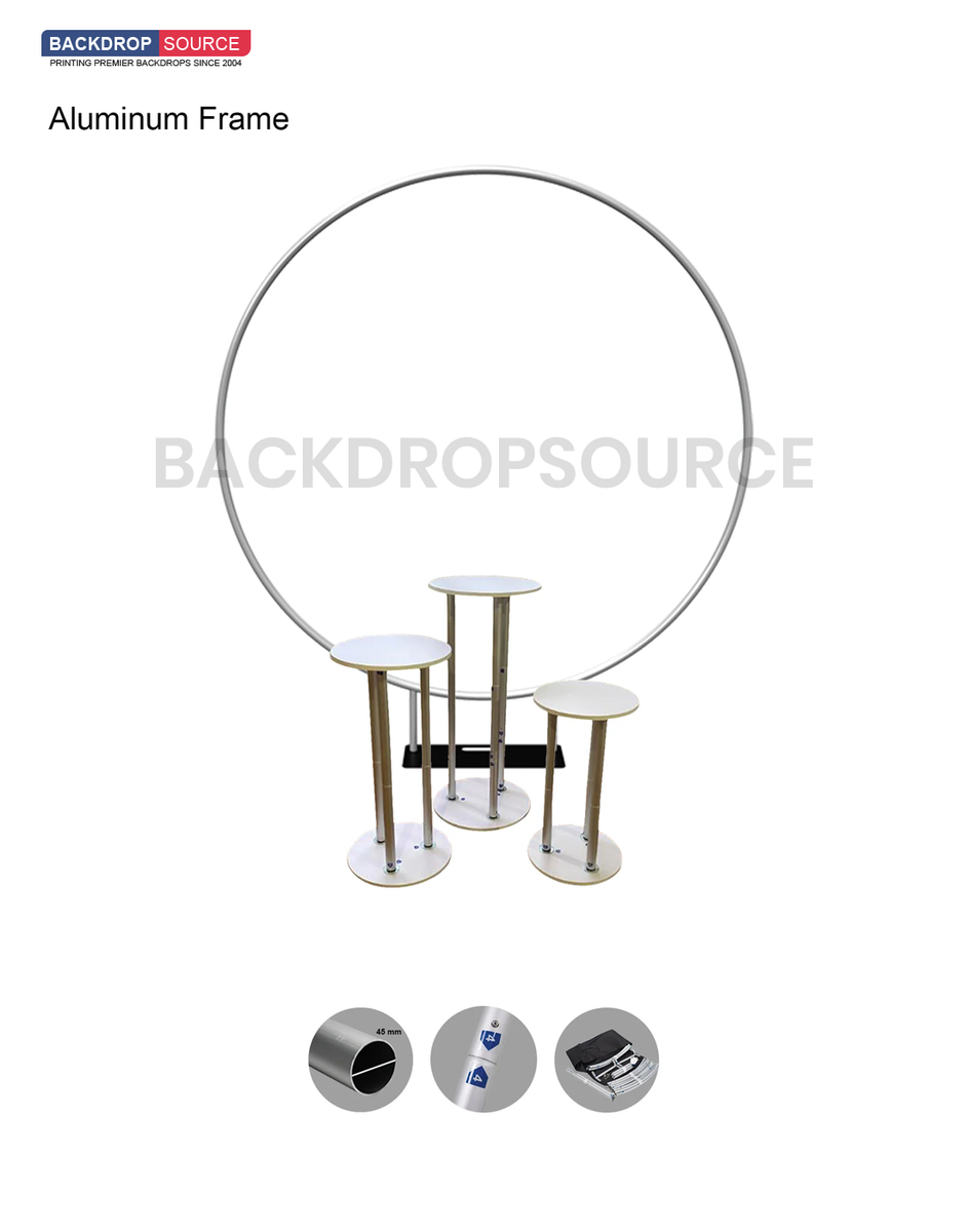 Customized Fabric Print Round Backdrop Kits – Backdropsource AU