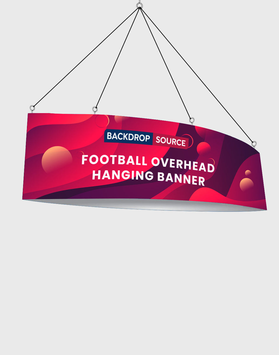 Football Overhead Hanging Banner | 360° Fabric Hanging Display ...