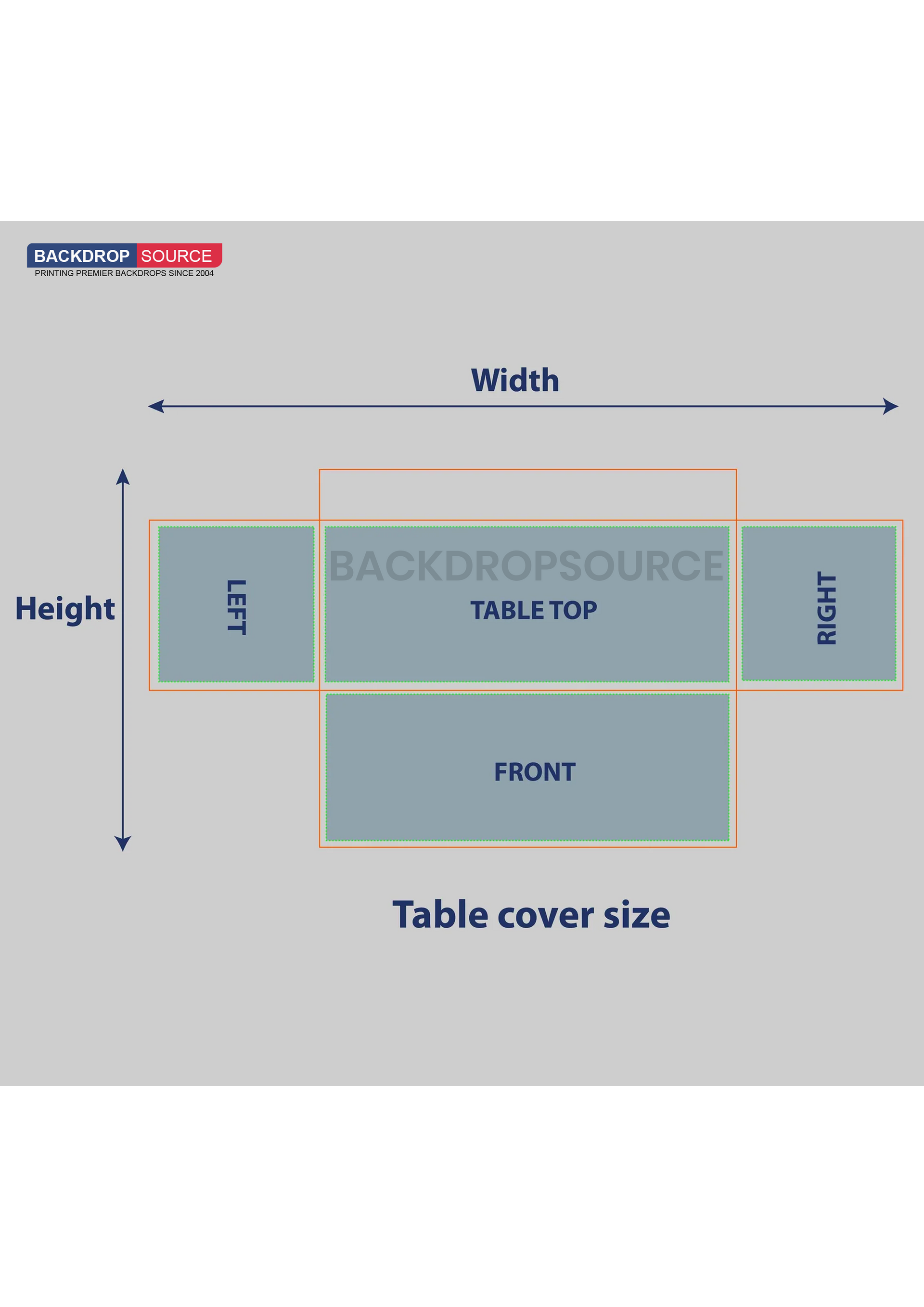 Custom Print Fitted Tablecloth Covers – Backdropsource AU