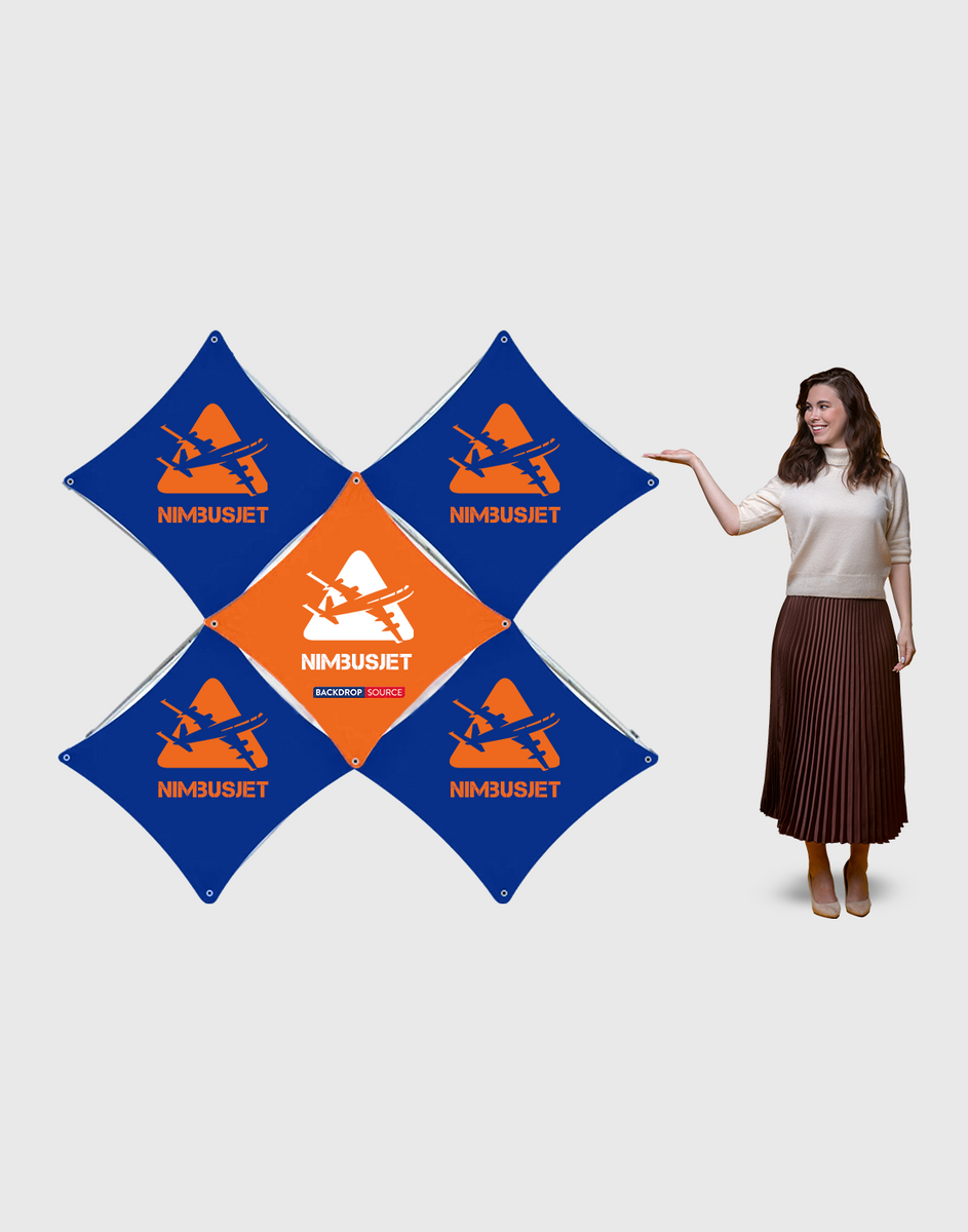 X Pop-Up GeoMetrix Grid Display | Trade Show Stand Australia ...