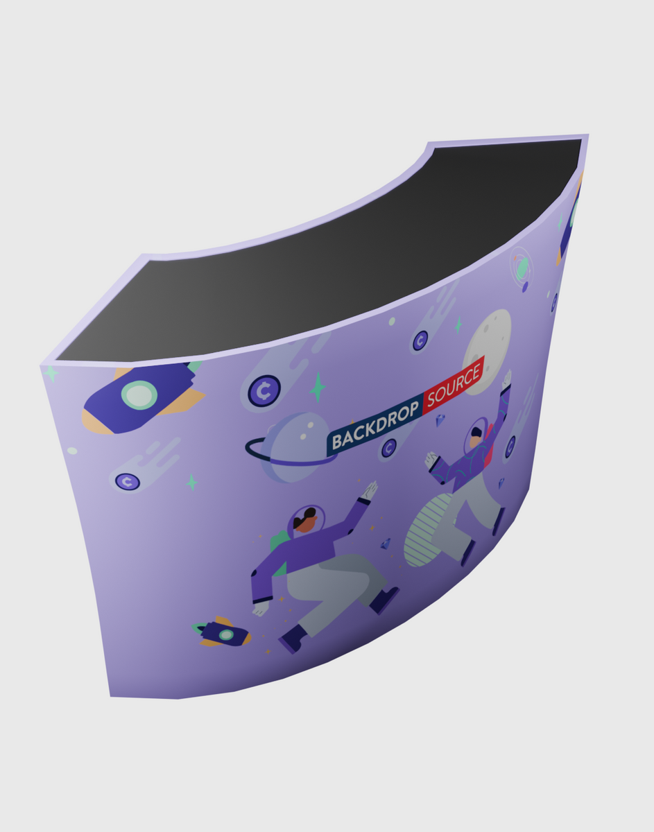 Trade Show Reception Desk – Backdropsource AU