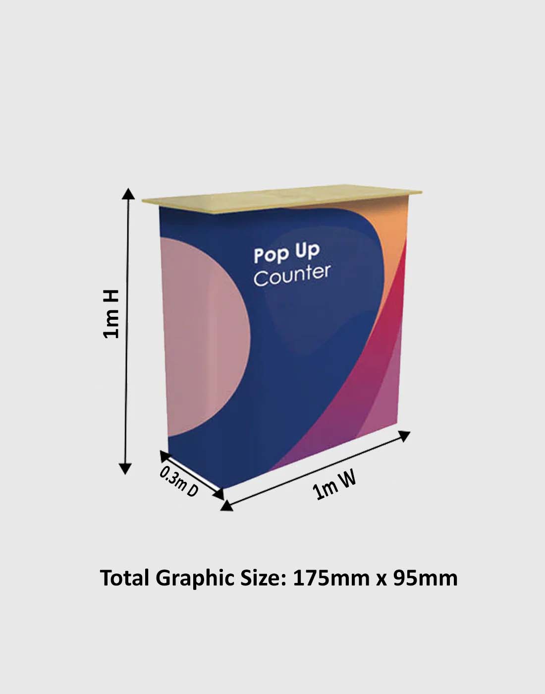 Square Fabric Display Counter for Events – Backdropsource AU
