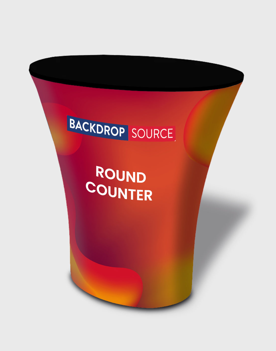 Round Fabric Display Counter – Podium & Booth Exhibitions Australia ...