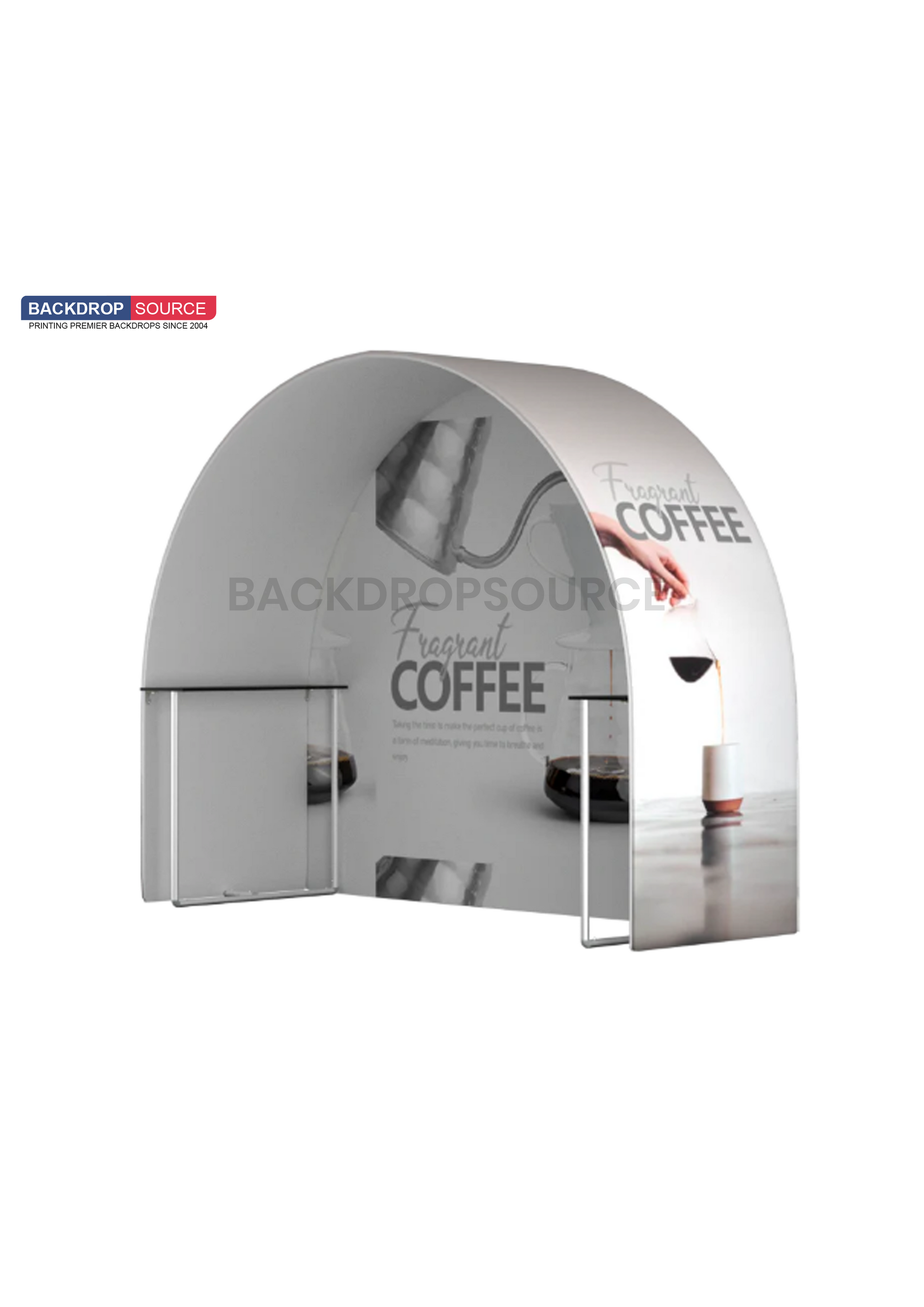 Round Arch Trade Show Booth with Built-In Shelf Australia | Event ...