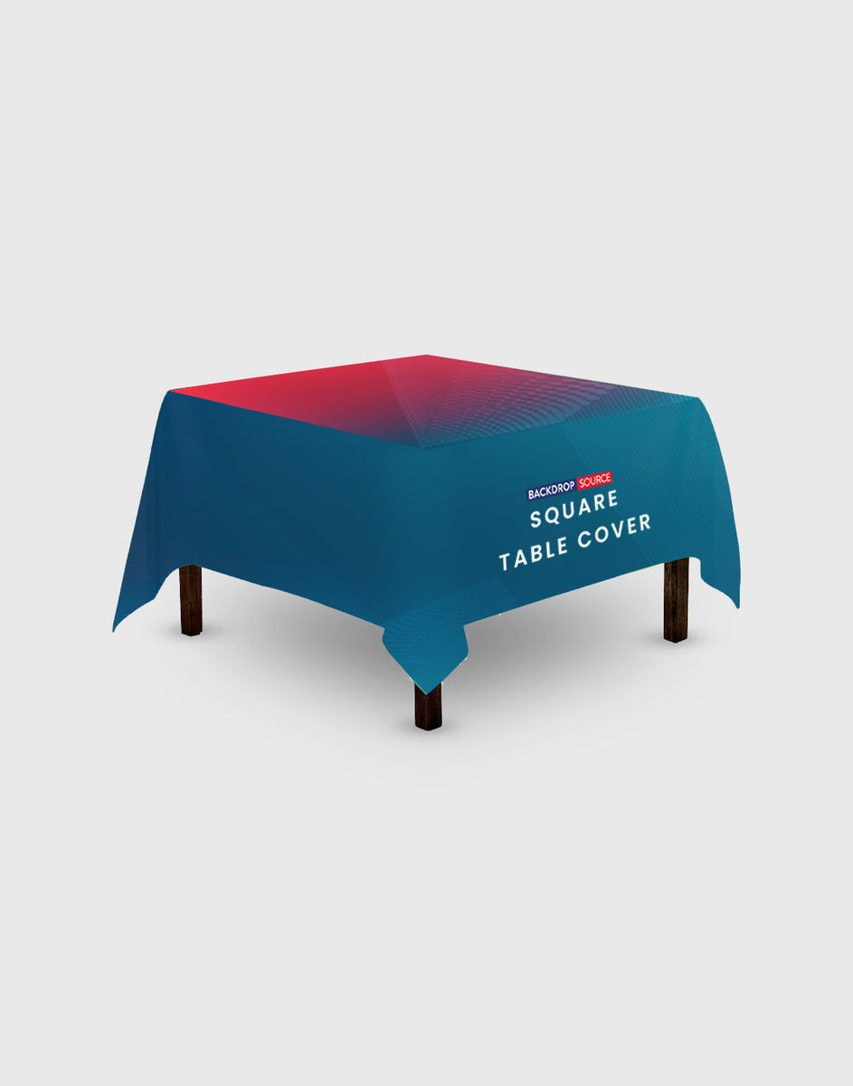 Square Tablecloth Cover | Print Your Design – Backdropsource AU