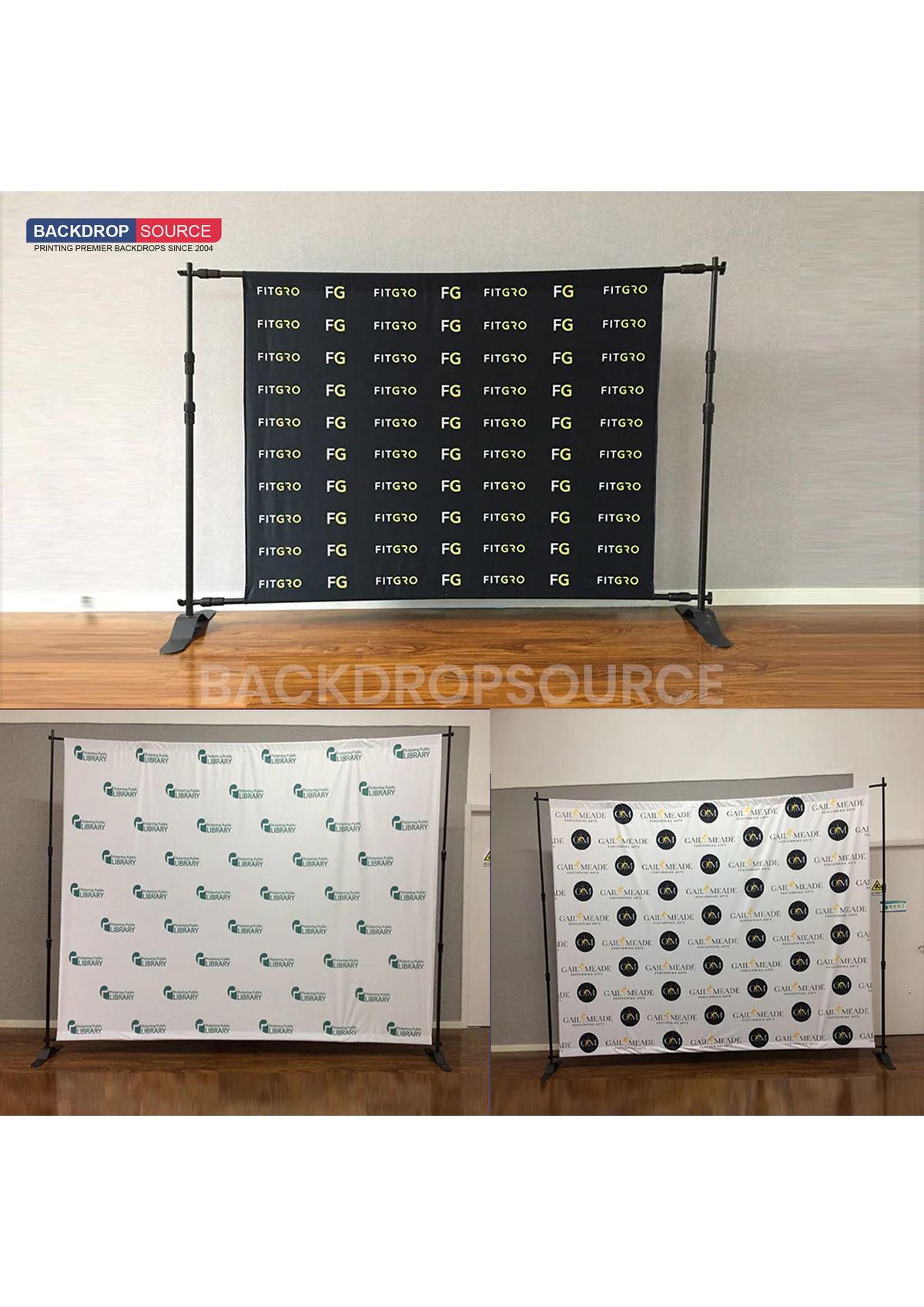 Step and Repeat Backdrop | Press Conference | Backdropsource