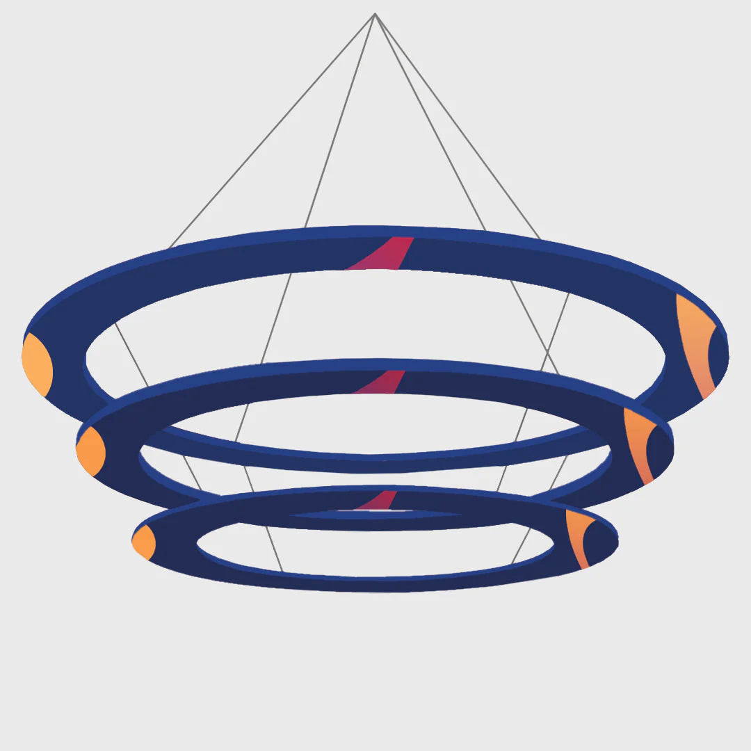 Tiered Ring Hanging Banner | Backdropsource