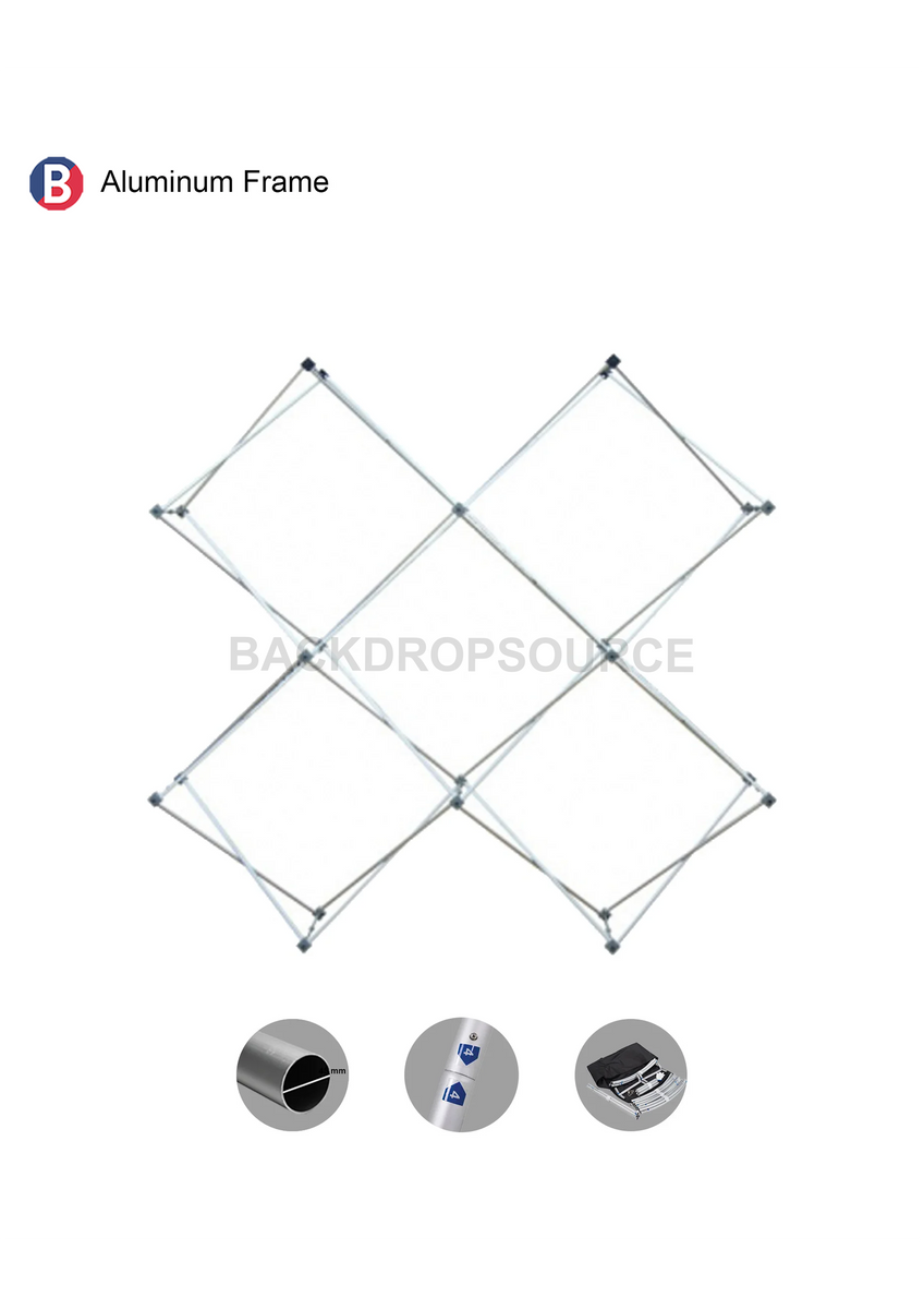X Pop up Geometrix Grid Display – Backdropsource AU