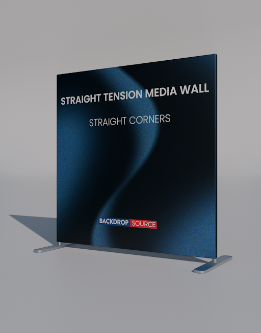 Portable Straight Media Wall – Square Corners Australia | Trade Show ...