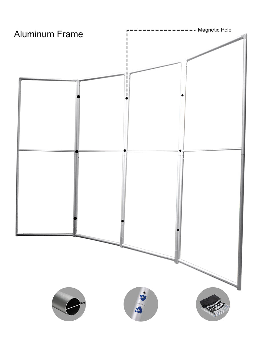 4 Panel Magnetic Partition Display – Backdropsource AU