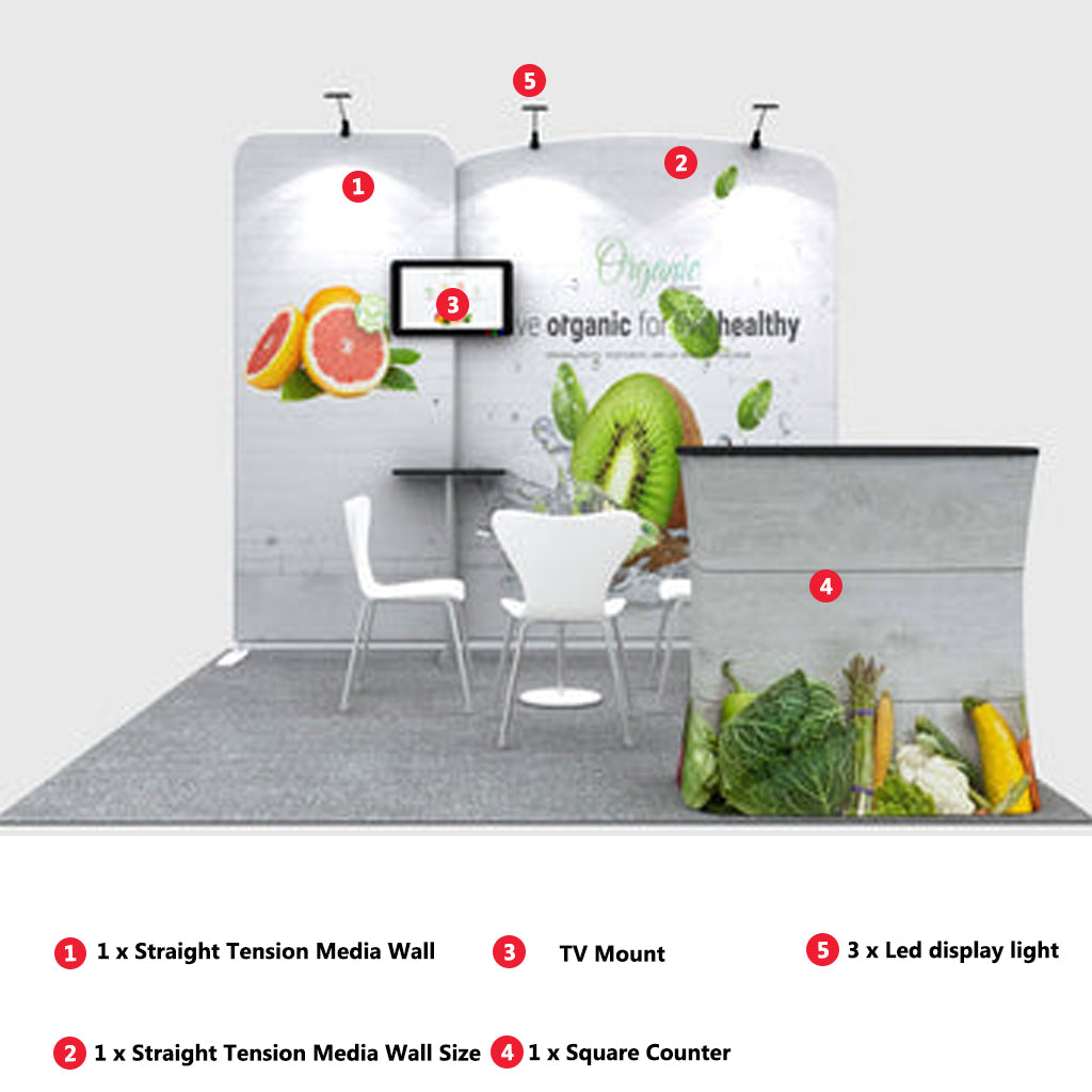 3m Wide Premium Modular Exhibition System – Backdropsource AU