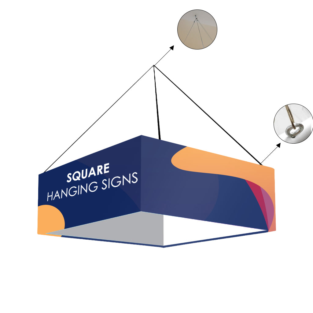Sky Tube Square Hanging Banner for Events – Backdropsource AU