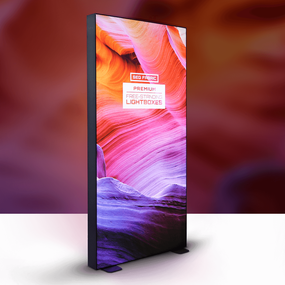 1.2m W x 2m H SEG Backlit Fabric Lightbox | Backdropsource