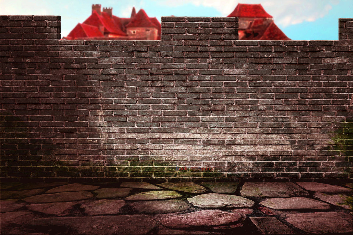 Mario Brick Walls Background Mario Wall Bricks Etsy