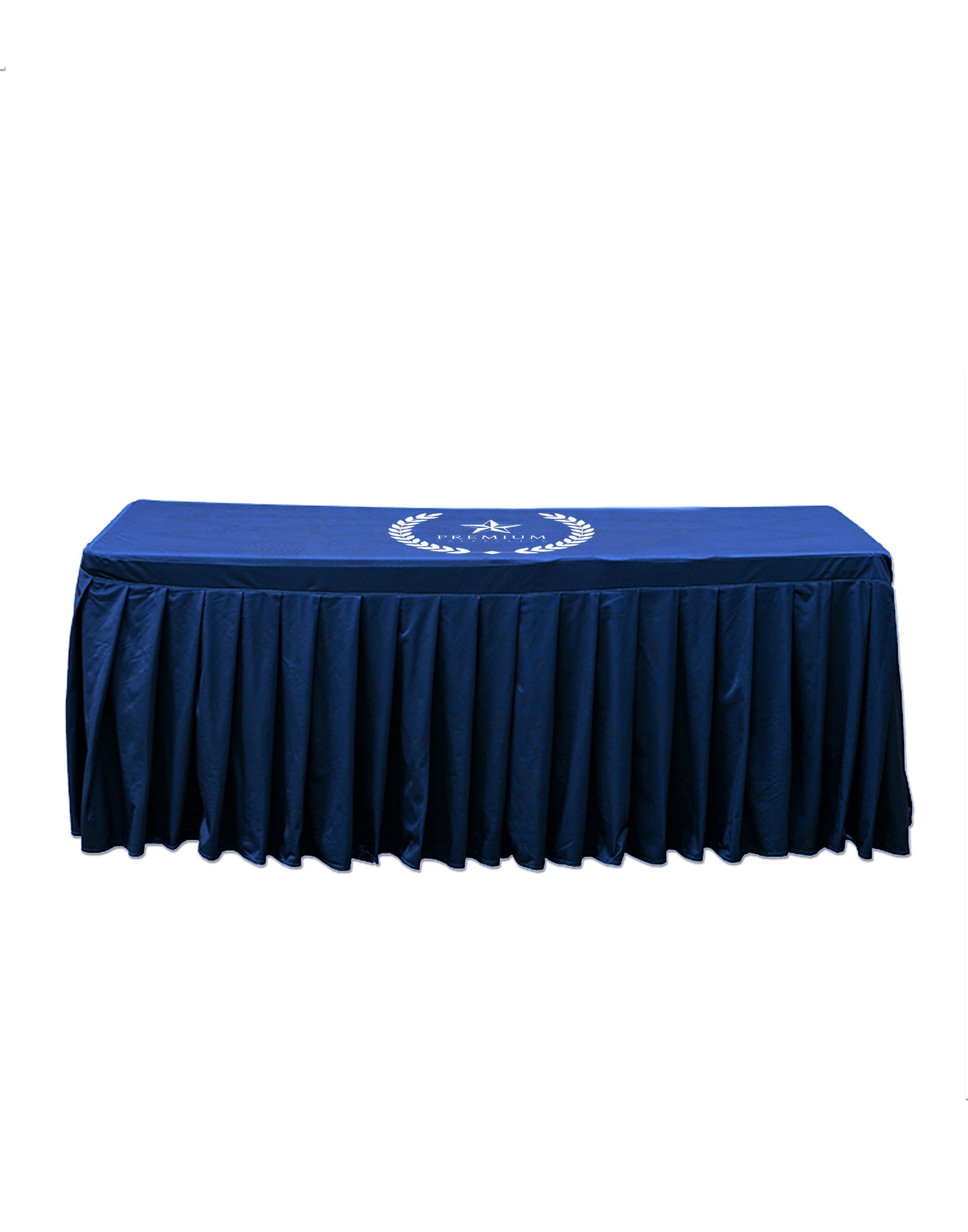 Custom Fitted Table Skirts With Top - Enhance Table Decor ...